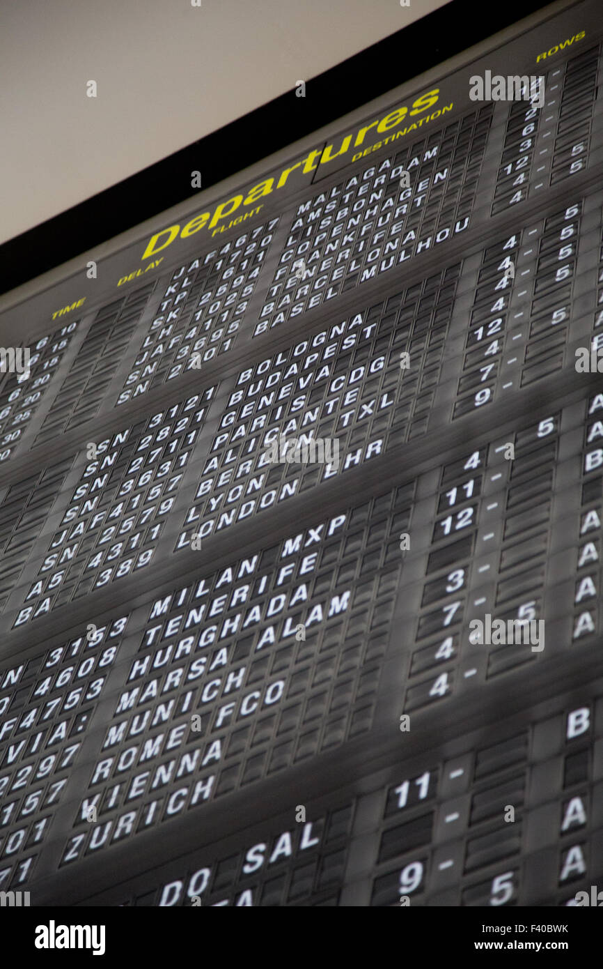 Terminal Info Board - 05 Stock Photo - Alamy