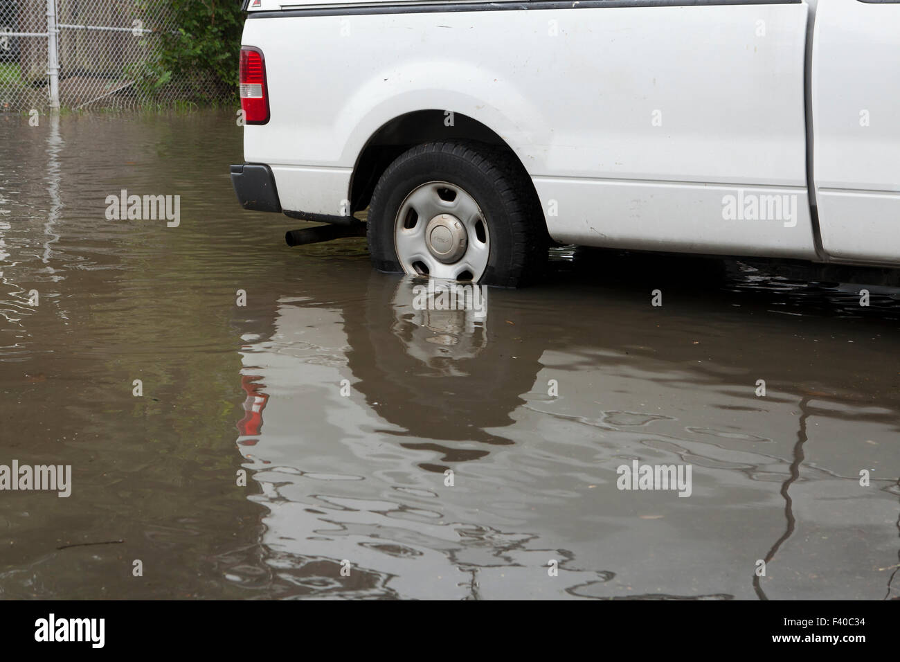Car wheel submerged in water hi-res stock photography and images - Alamy
