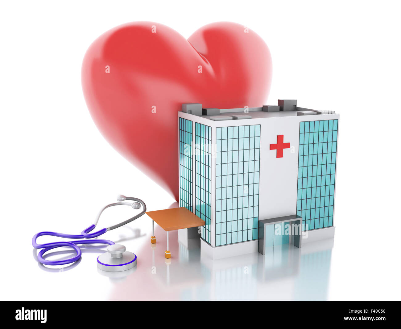 Hospital building heart hi-res stock photography and images - Alamy
