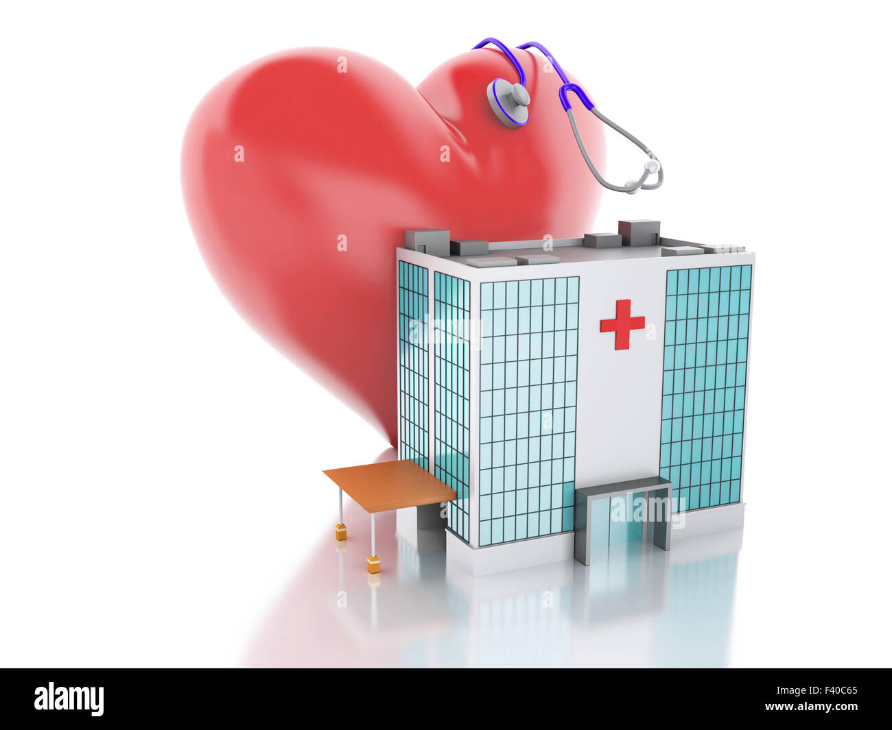 Hospital building heart hi-res stock photography and images - Alamy