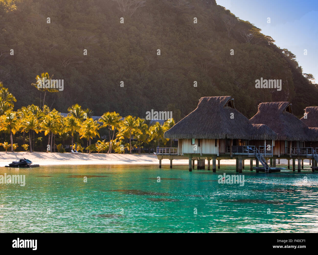 Morning on the tropical island Stock Photo - Alamy