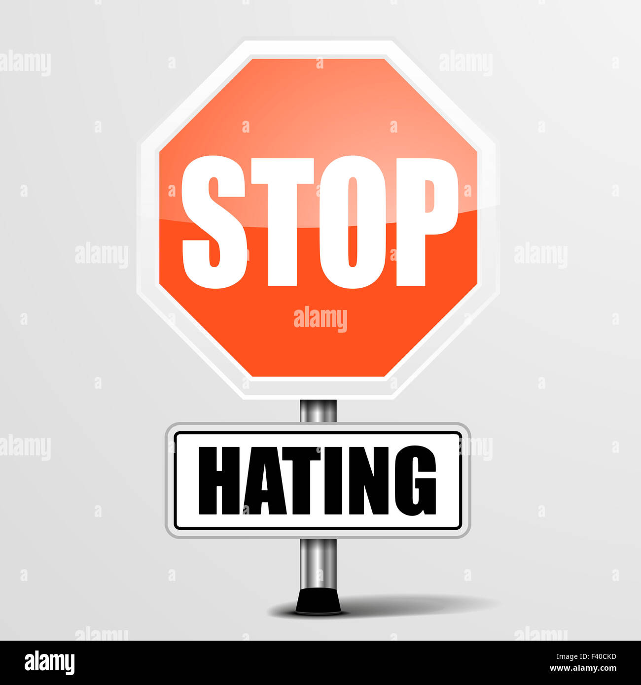 Stop hate symbol hi-res stock photography and images - Alamy