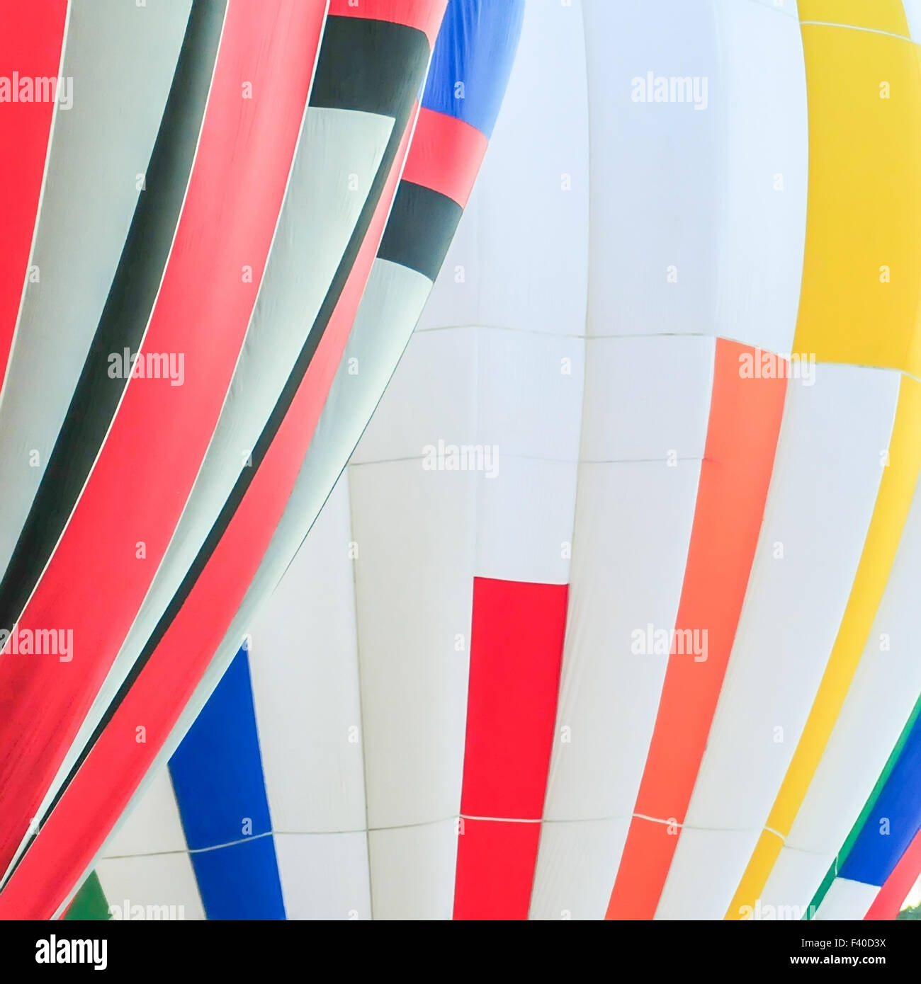 Colorful hot air balloon lines and curves Stock Photo - Alamy
