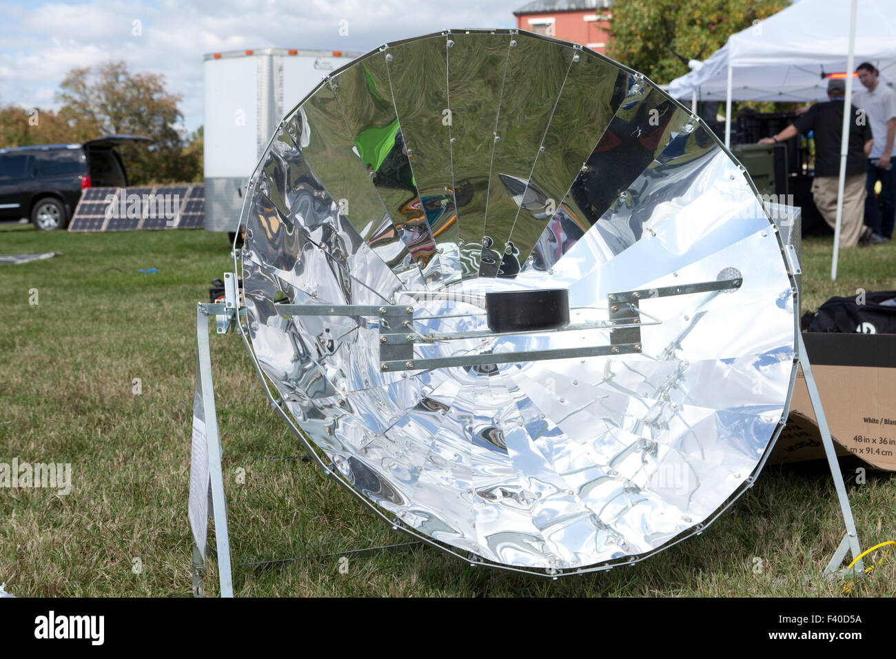 A parabolic solar cooker - USA Stock Photo - Alamy
