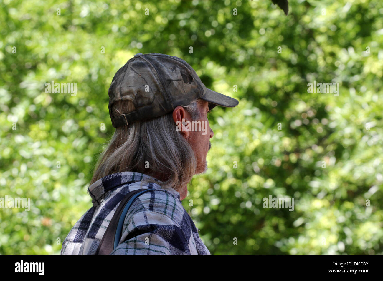 Man long hair warm hi-res stock photography and images - Alamy