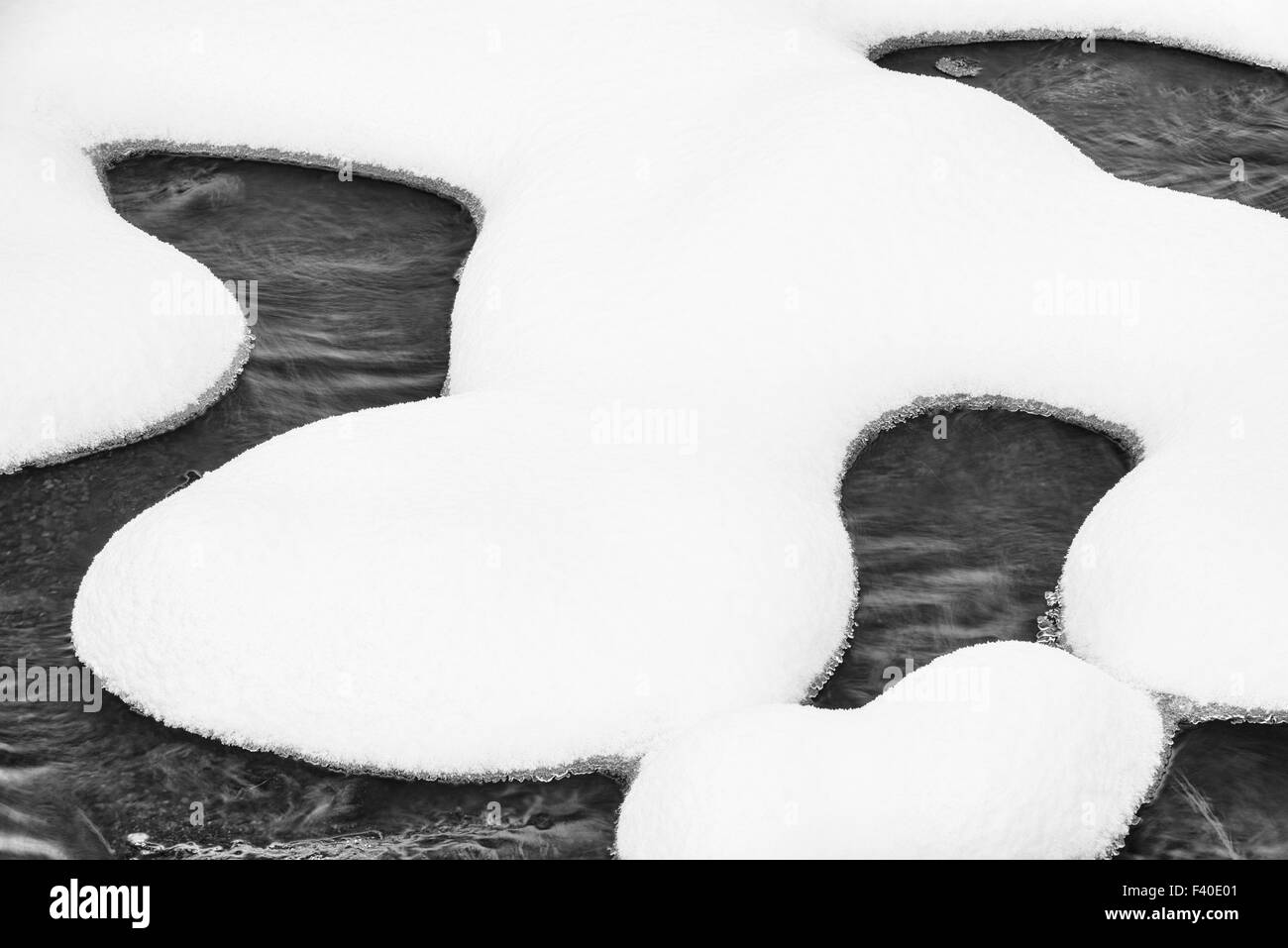 snow covered stones, Lapland, Sweden Stock Photo - Alamy