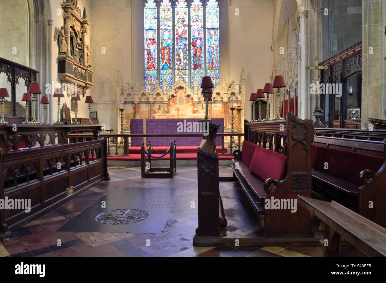 Parish church interior Stock Photo - Alamy