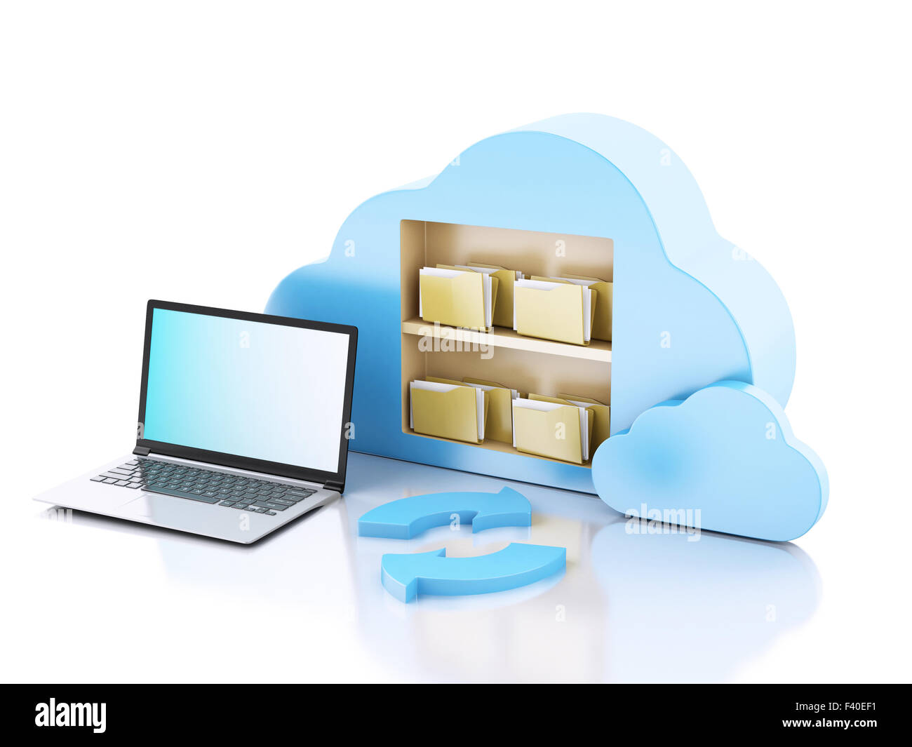 Technology pc monitor laptop cloud hi-res stock photography and images ...