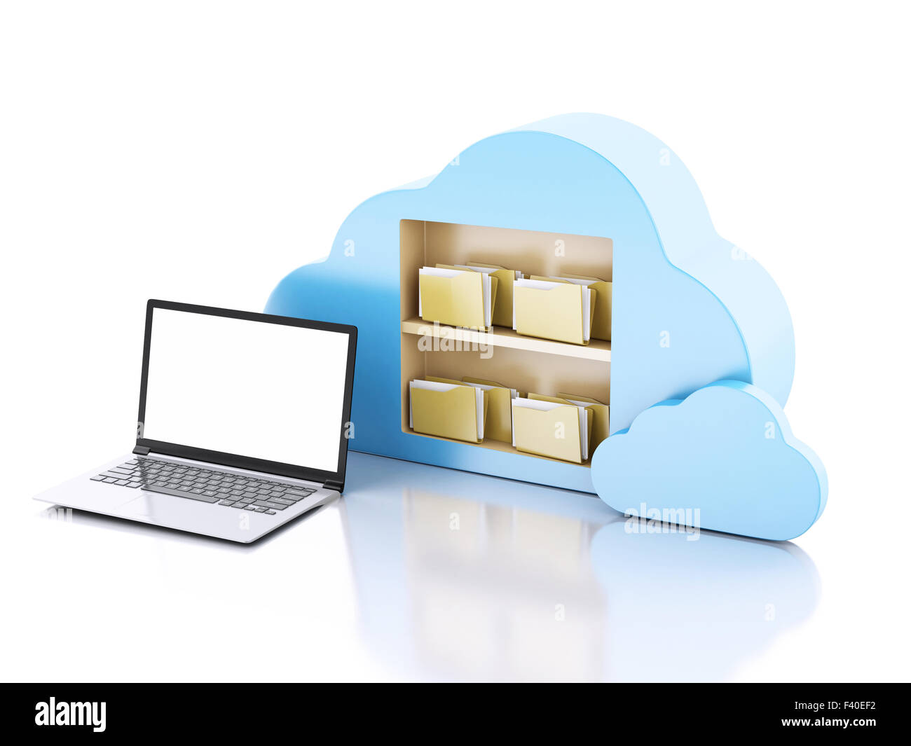 business laptop pc. Cloud computing concept Stock Photo - Alamy