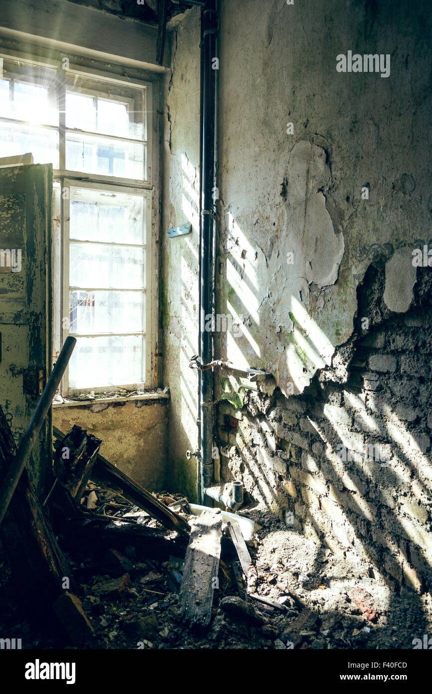 decayed room with sun Stock Photo - Alamy