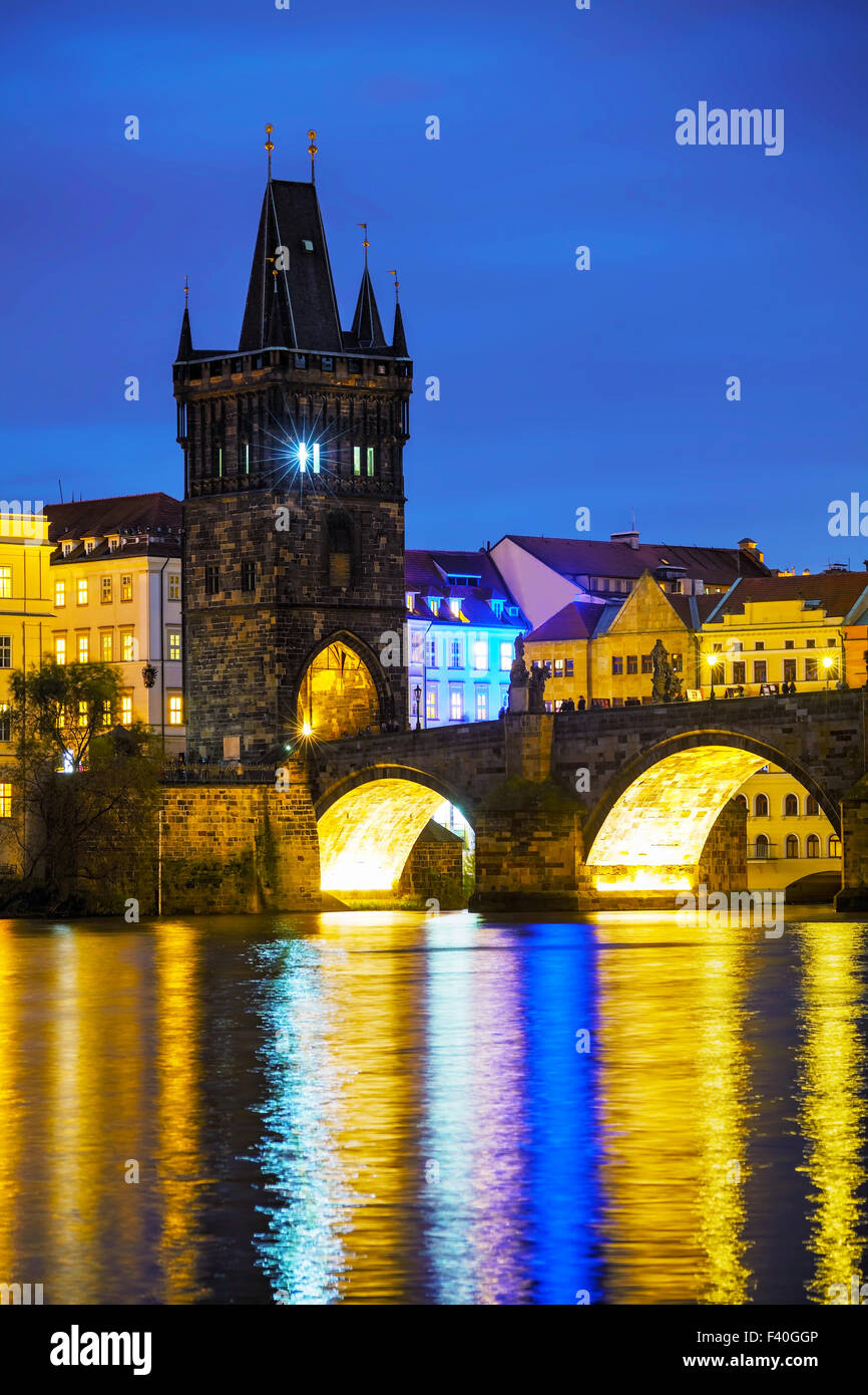 Charles bridge tower in hi-res stock photography and images - Alamy