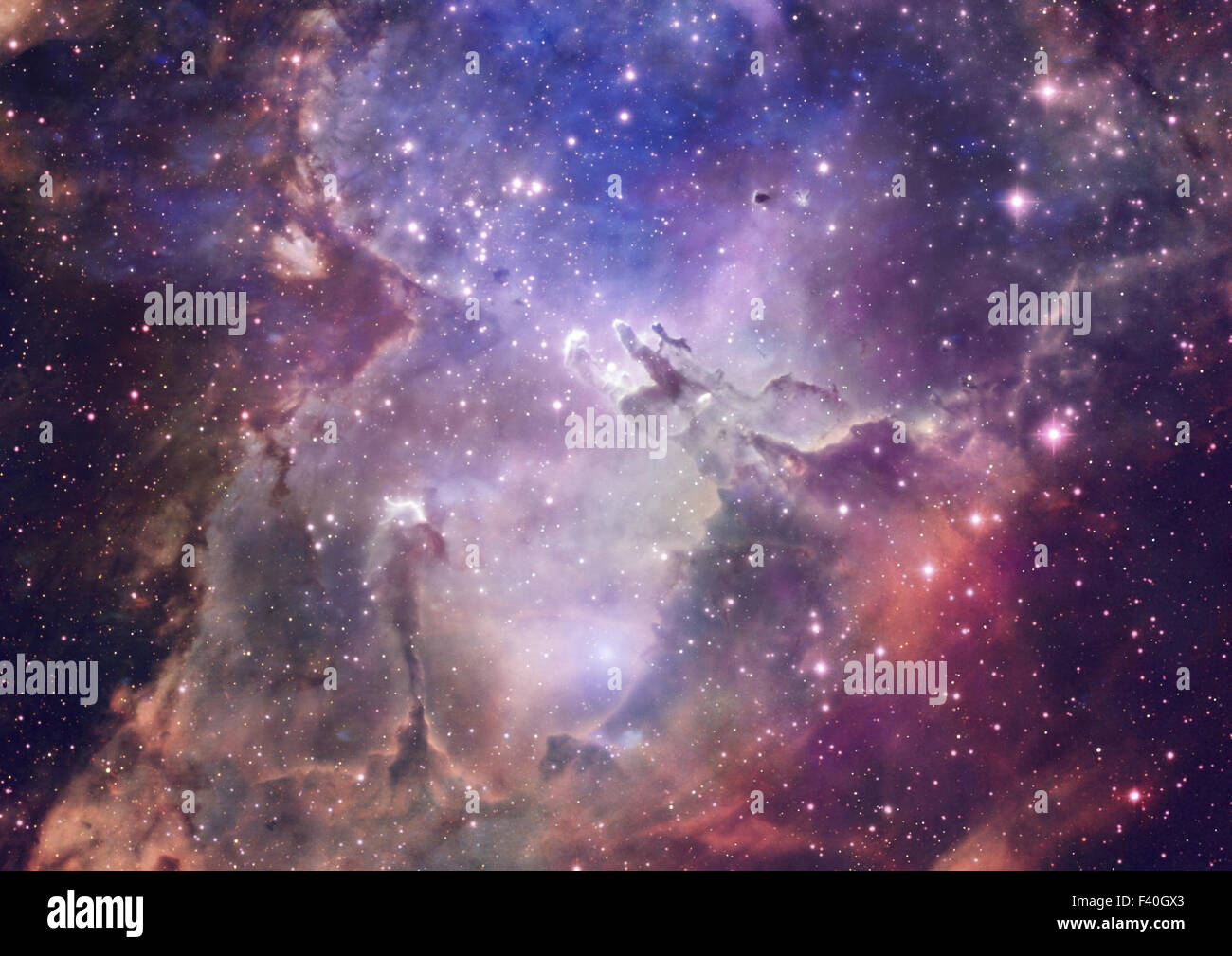 Being shone nebula Stock Photo - Alamy