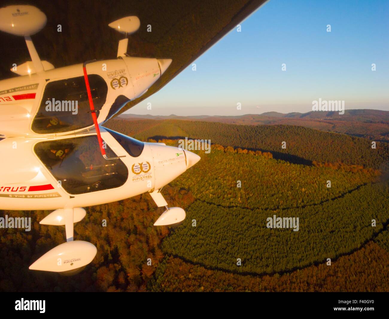 France, Bas Rhin (67), Wingen, ultralight plane Pipistrel Virus SW ...