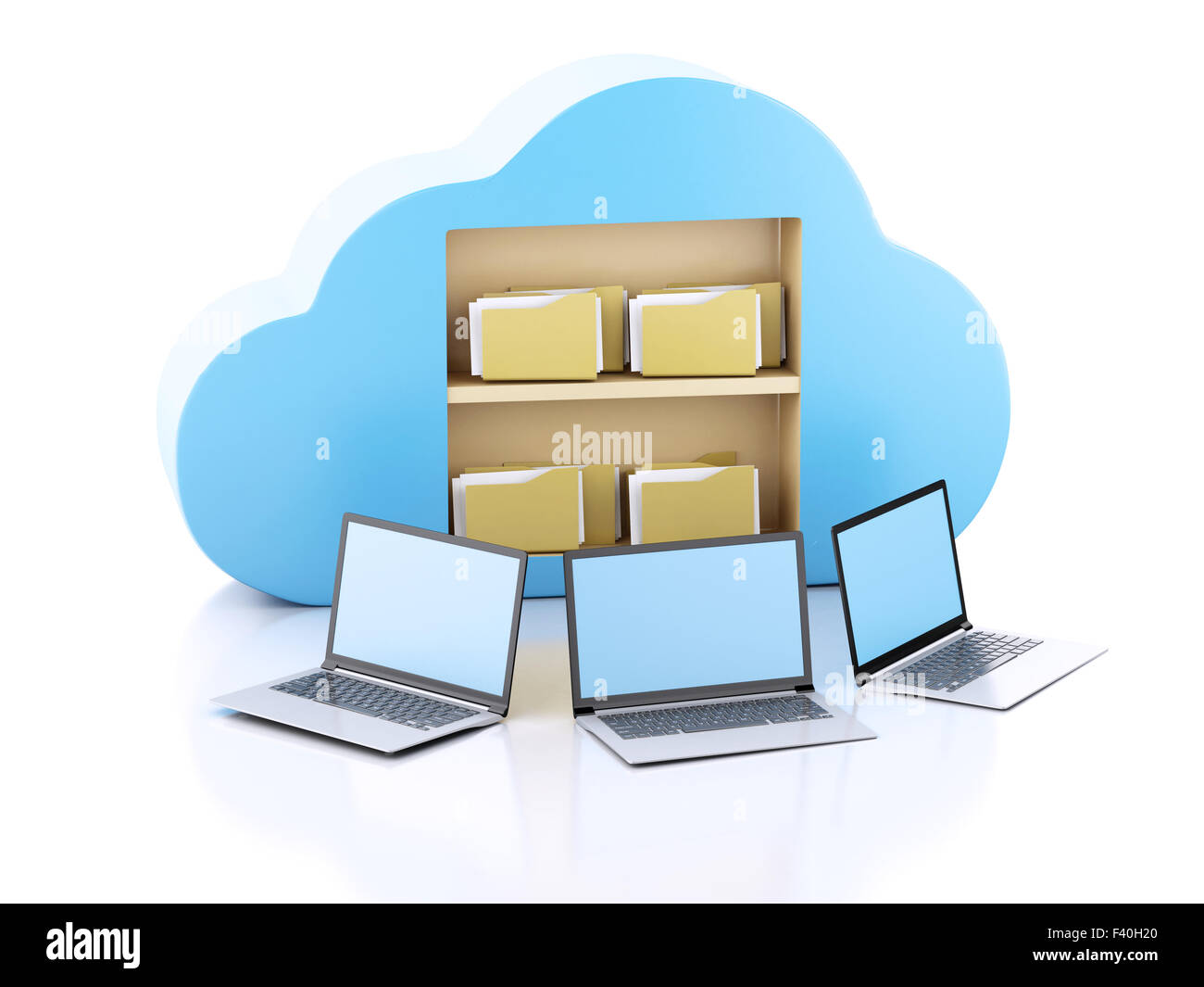 business laptop pc. Cloud computing concept Stock Photo - Alamy