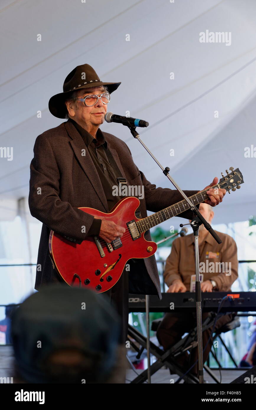 Rockabilly artist Sleepy LaBeef in performance at the Richmond Folk ...