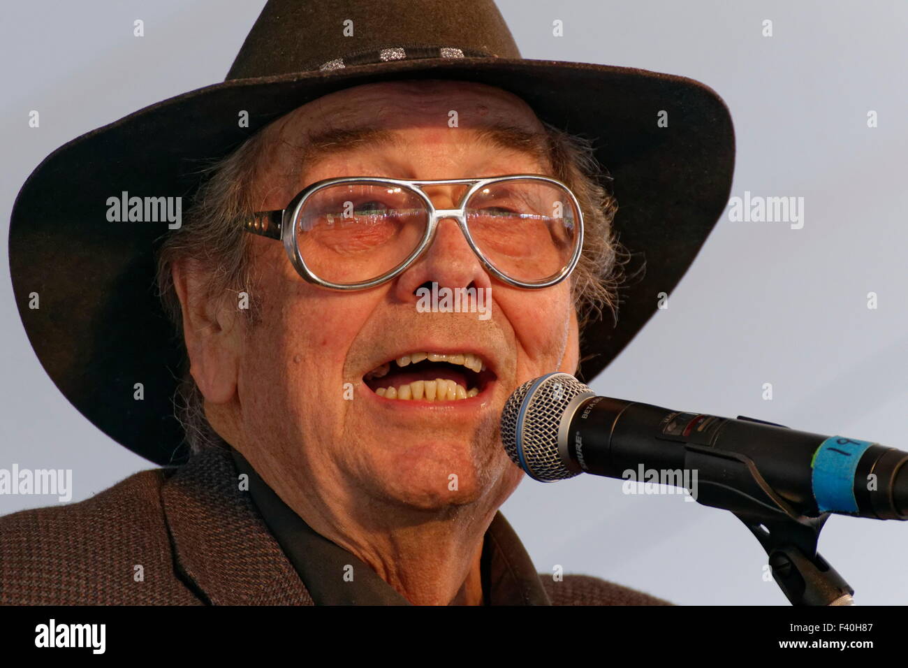 Rockabilly artist Sleepy LaBeef in performance at the Richmond Folk ...