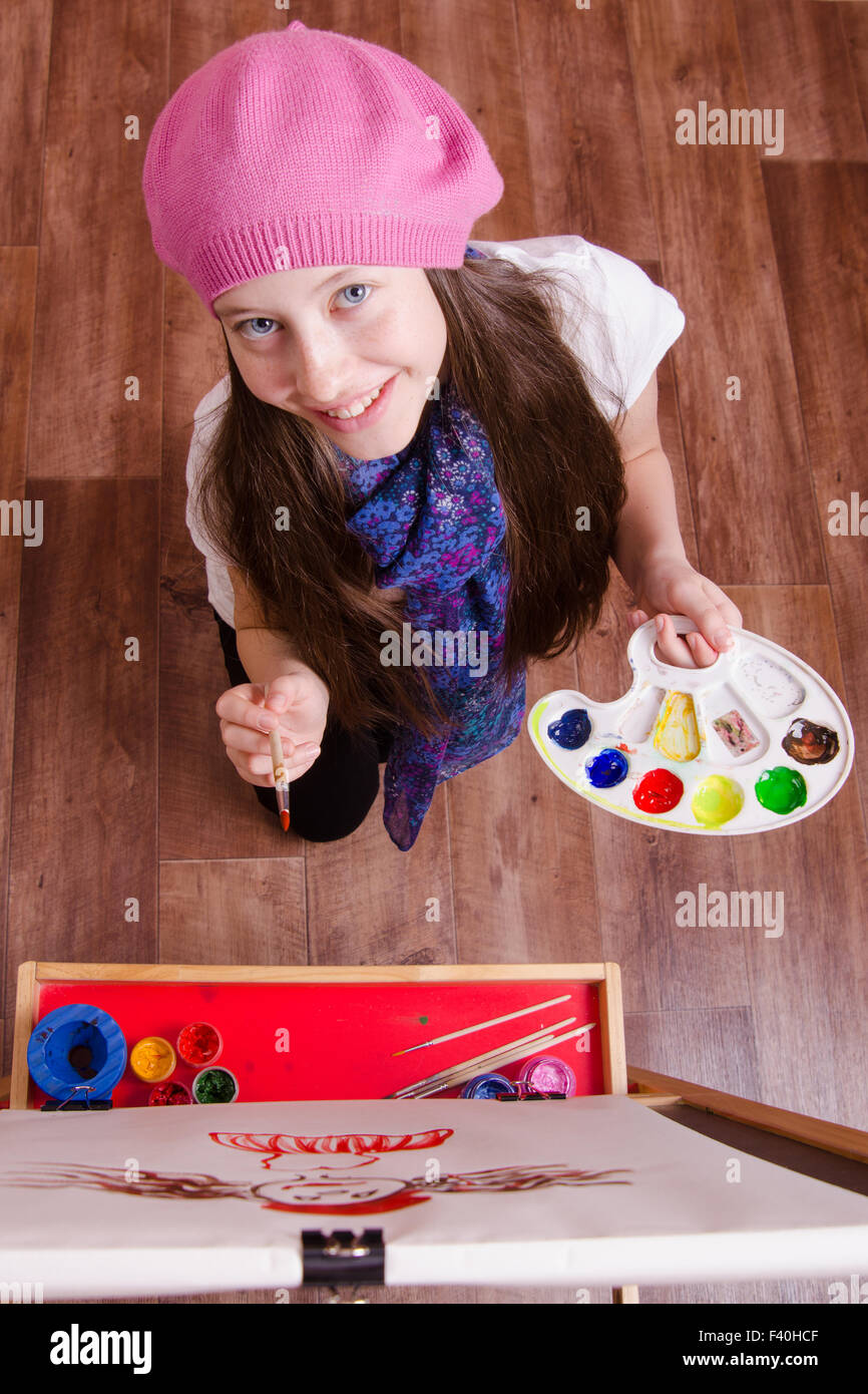 Drawing lesson in school Stock Photo - Alamy