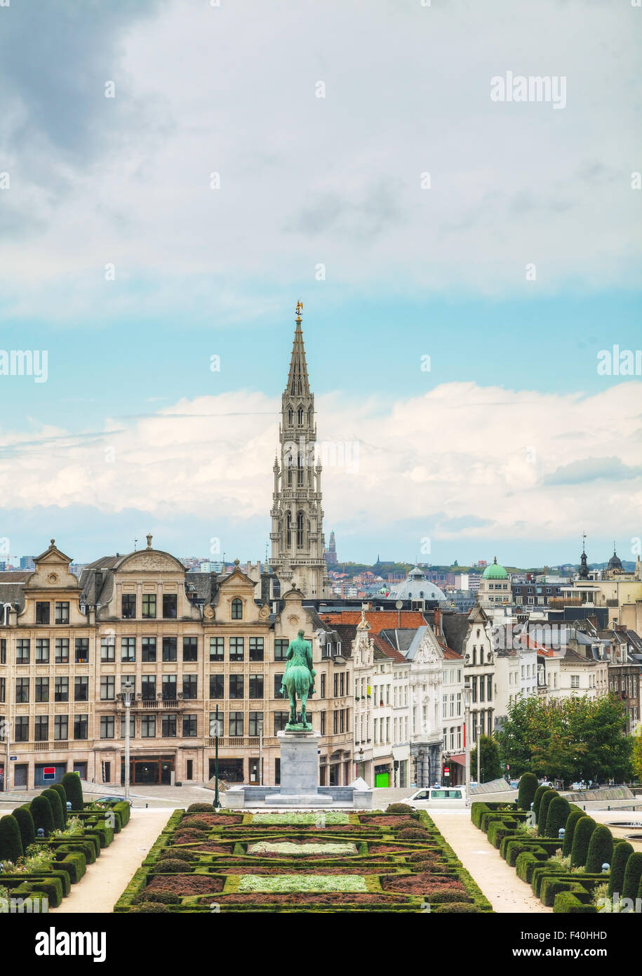 Overview of Brussels, Belgium Stock Photo - Alamy
