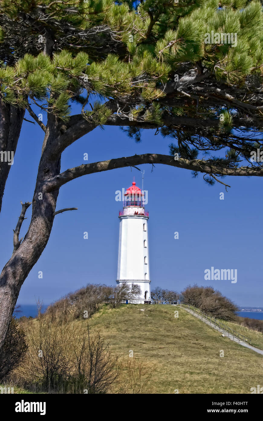 The Hiddensee Lighthouse Stock Photo - Alamy