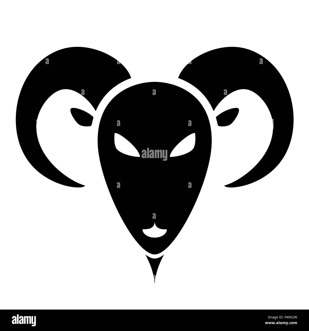 Goat livestock symbol Cut Out Stock Images & Pictures - Alamy
