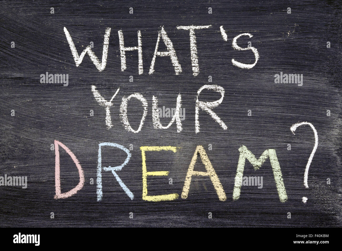 what's your dream Stock Photo - Alamy