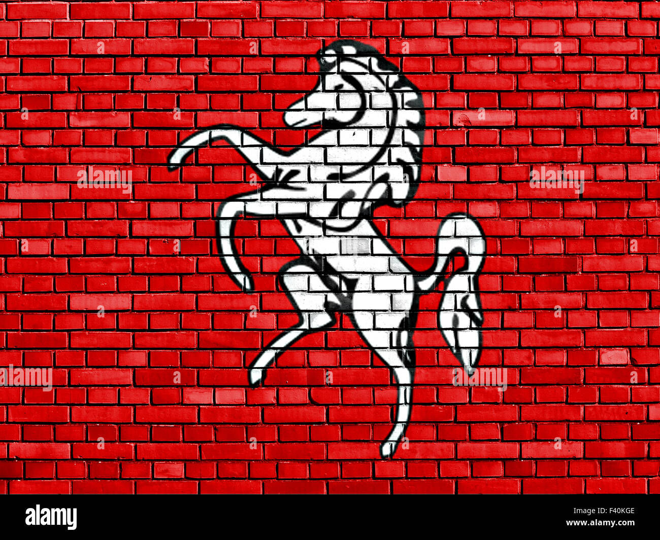 flag of Kent painted on brick wall Stock Photo - Alamy
