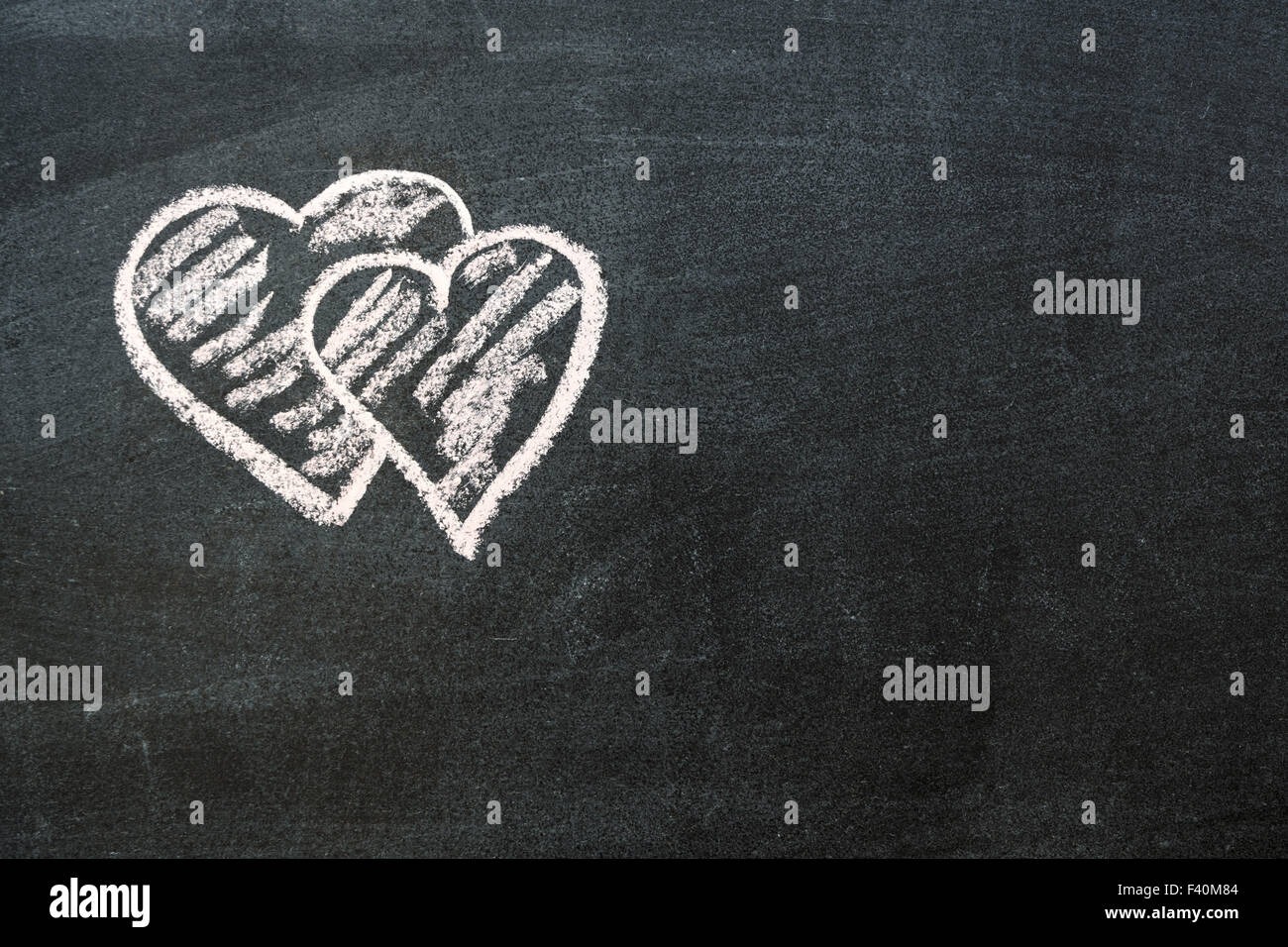 double hearts background Stock Photo - Alamy
