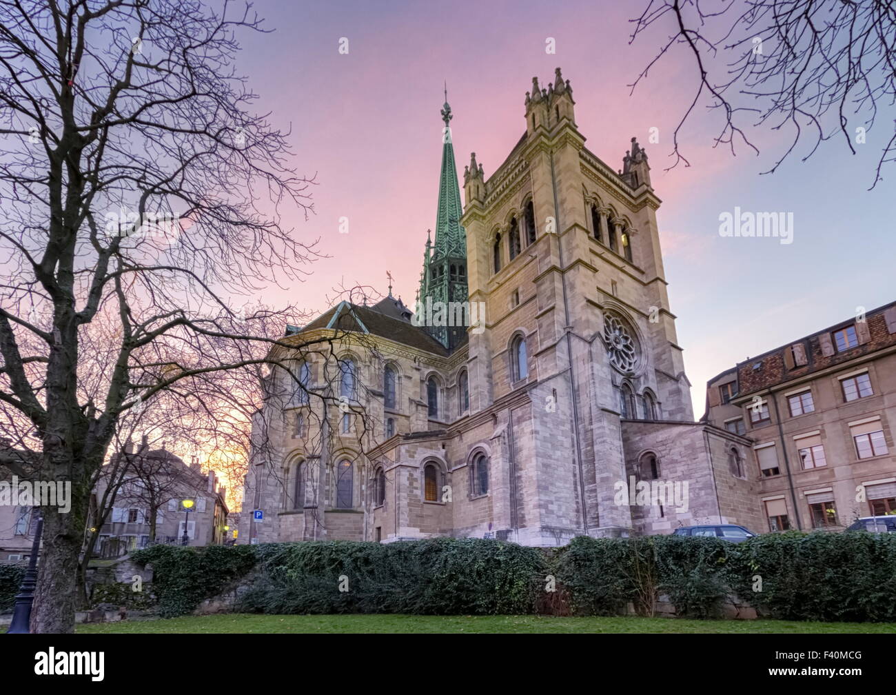 Saint-Pierre cathedral in Geneva, Switzerland Stock Photo - Alamy