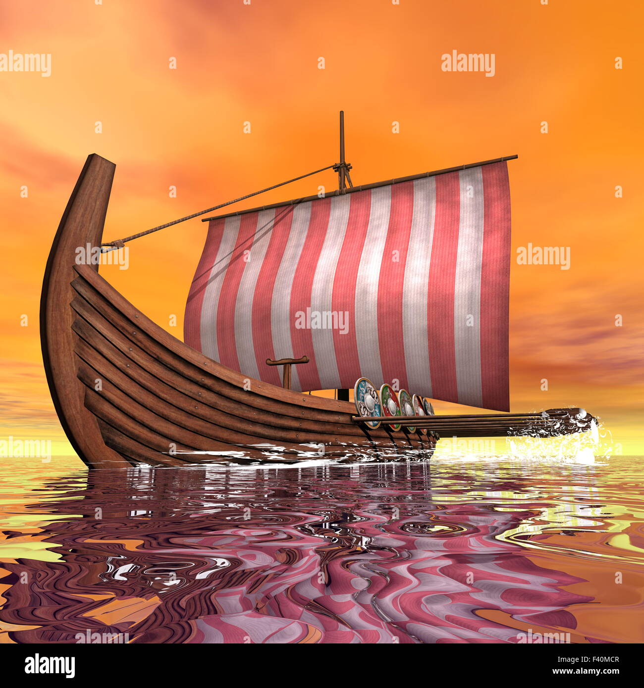Viking drakkar hi-res stock photography and images - Alamy