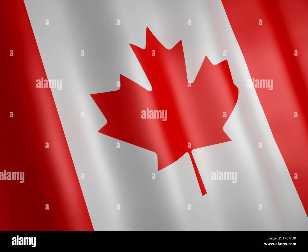 3d illustration. Canada flag Stock Photo - Alamy