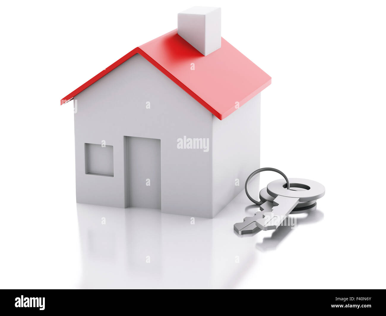 sold house sign on white background Stock Photo - Alamy