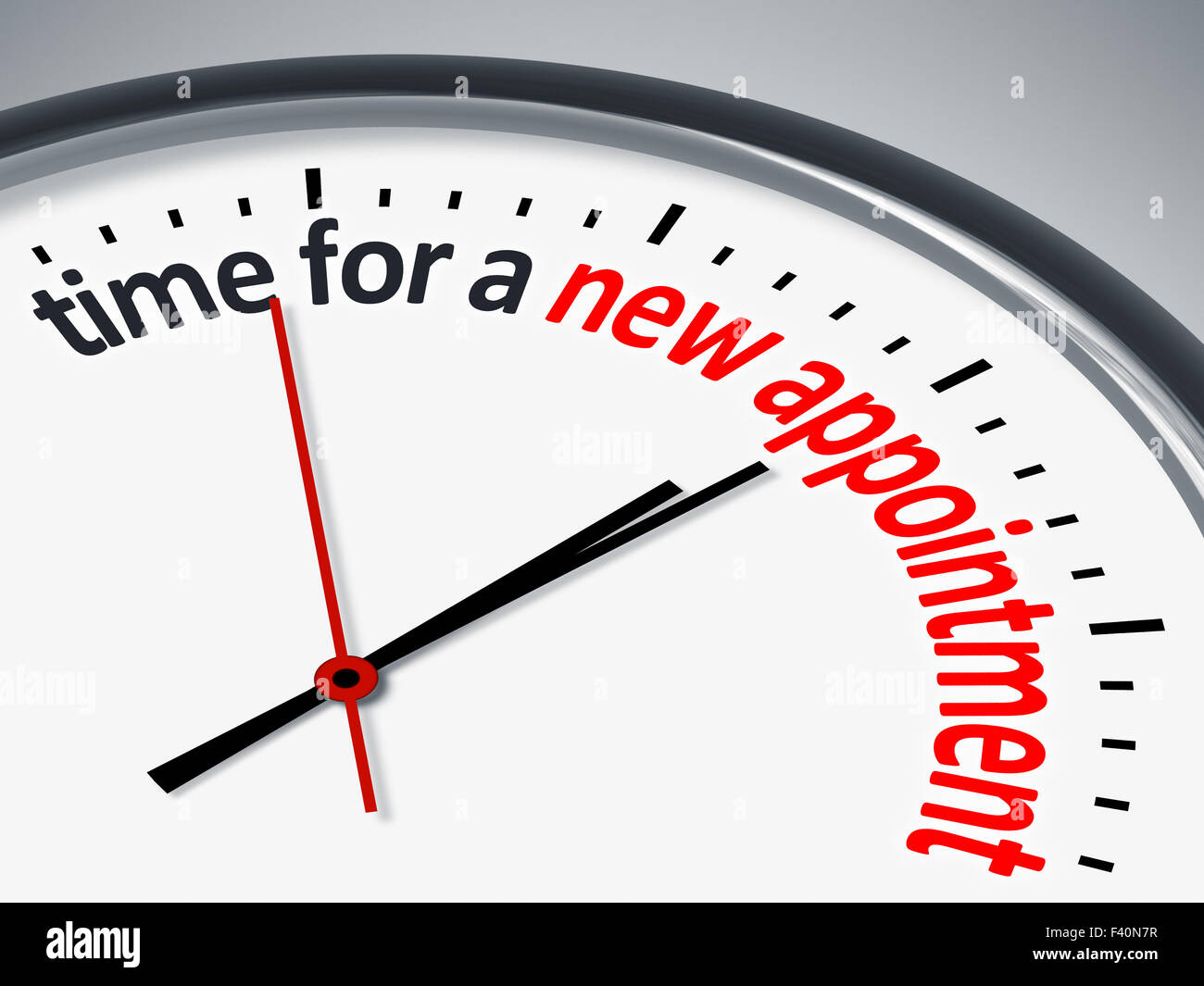 clock with a message Stock Photo - Alamy