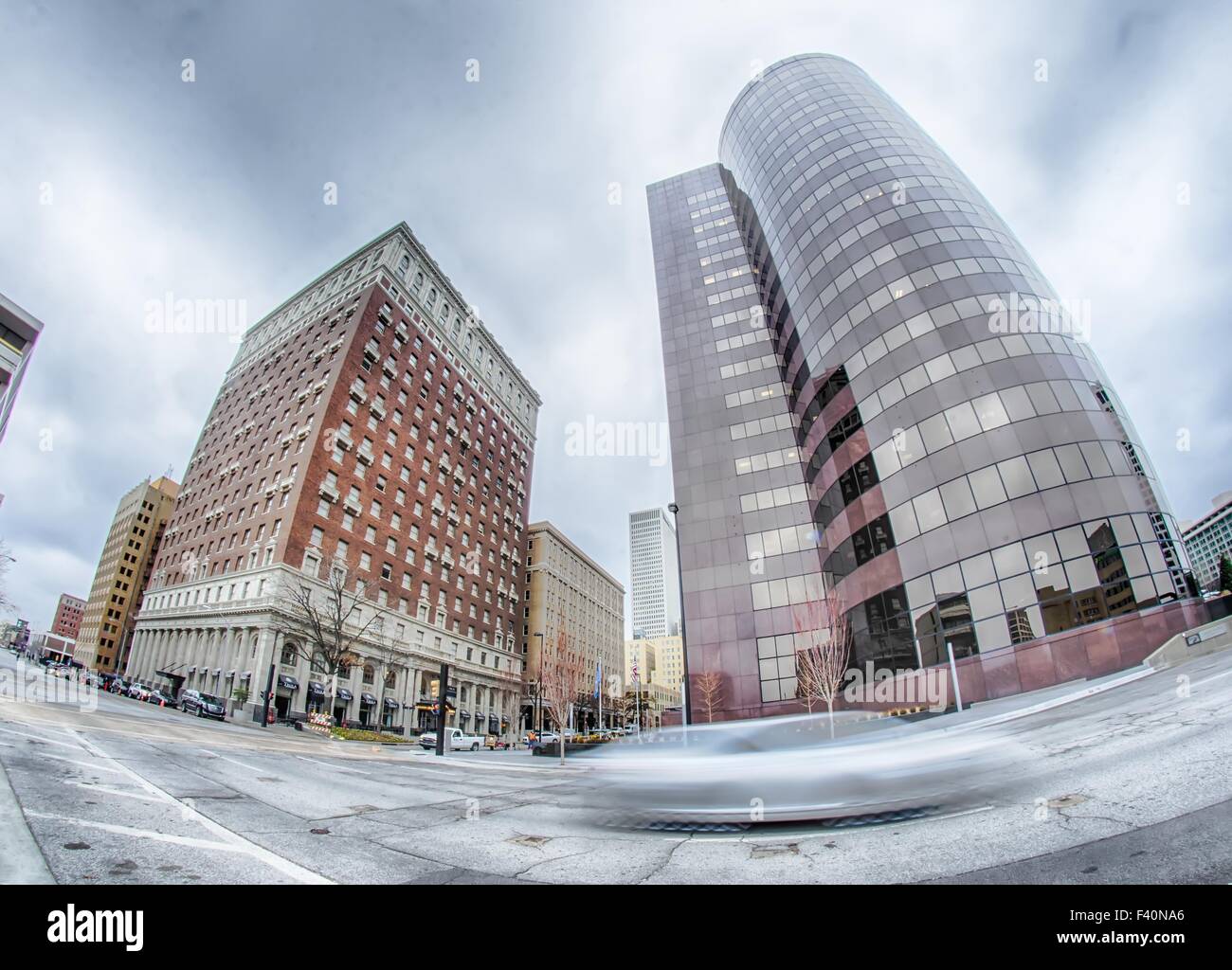 tulsa city skyline around downtown streets Stock Photo - Alamy