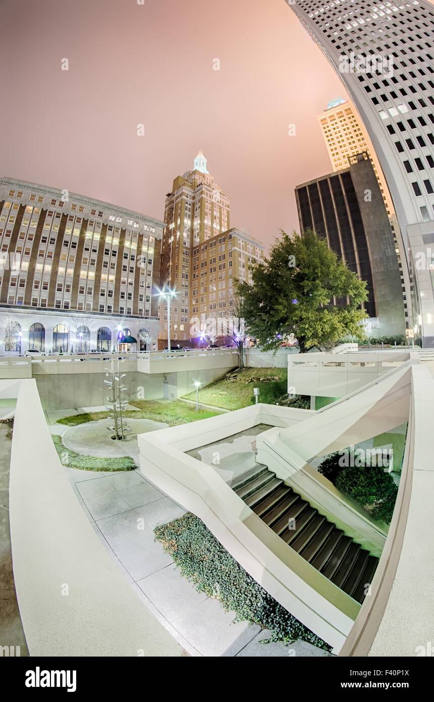 tulsa city skyline around downtown streets Stock Photo - Alamy
