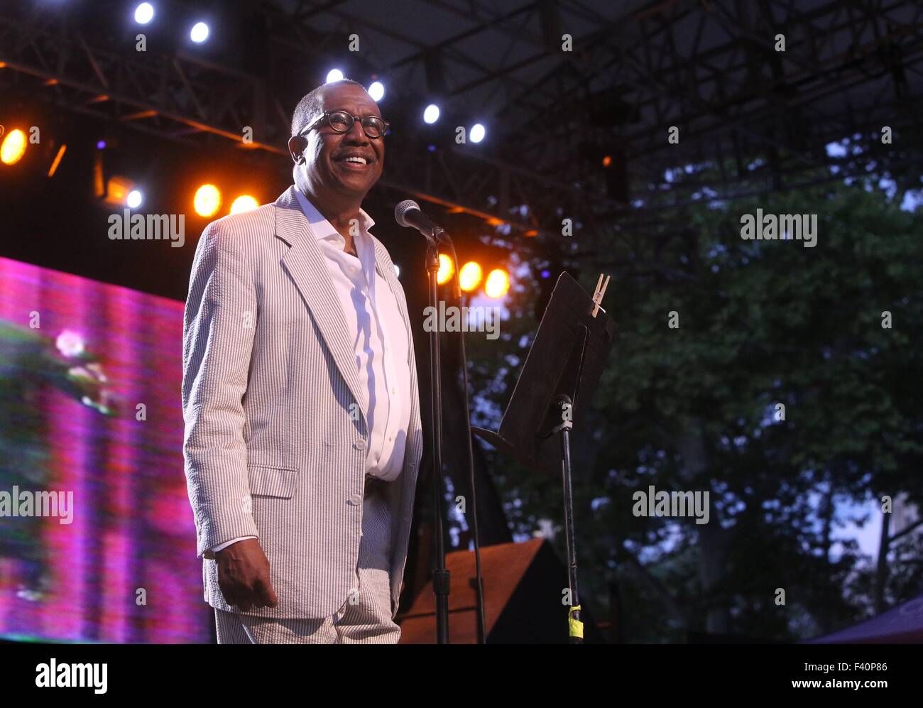 Reunion concert of Broadway musical The Wiz held at the SummerStage in ...