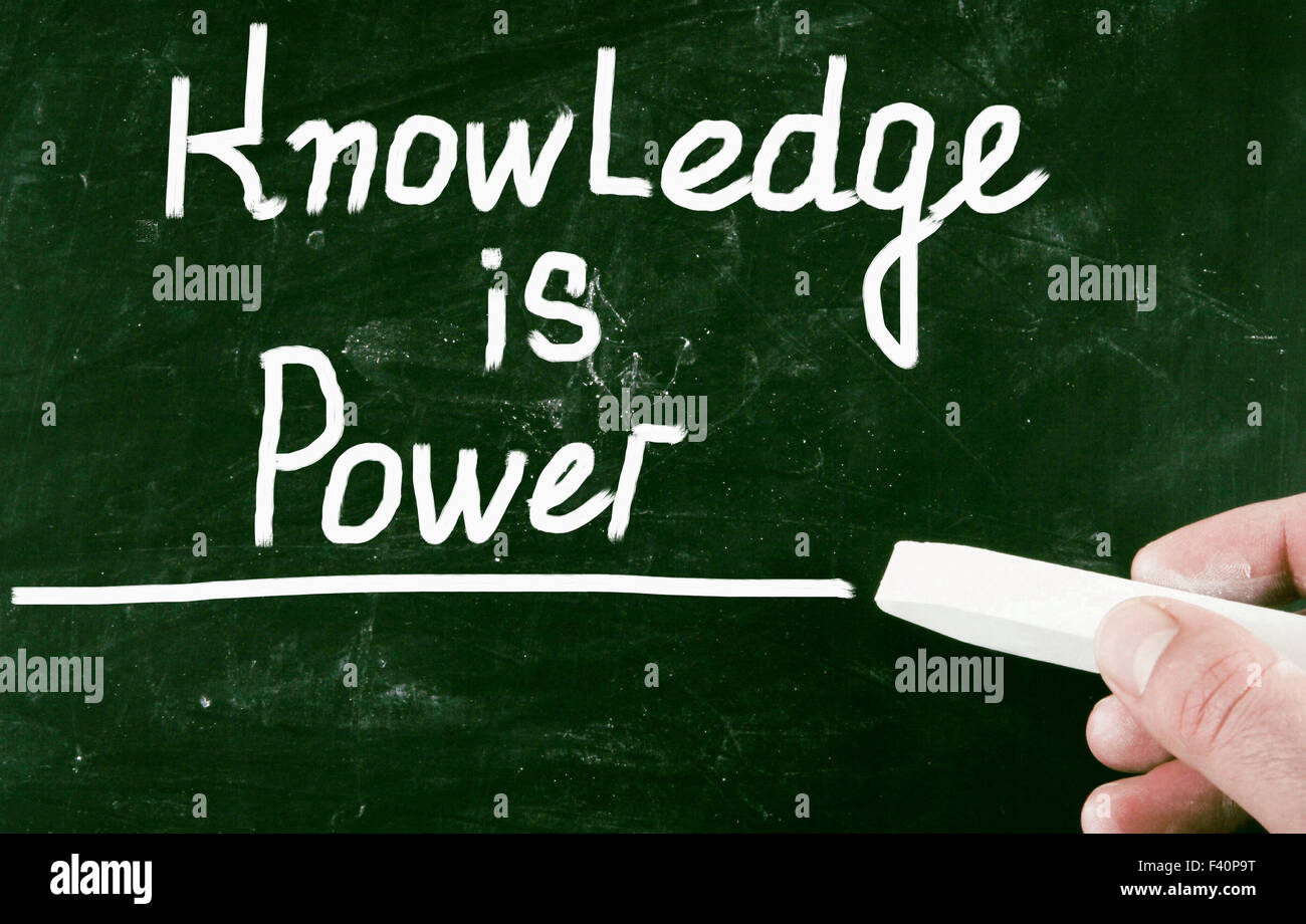 knowledge is power Stock Photo - Alamy