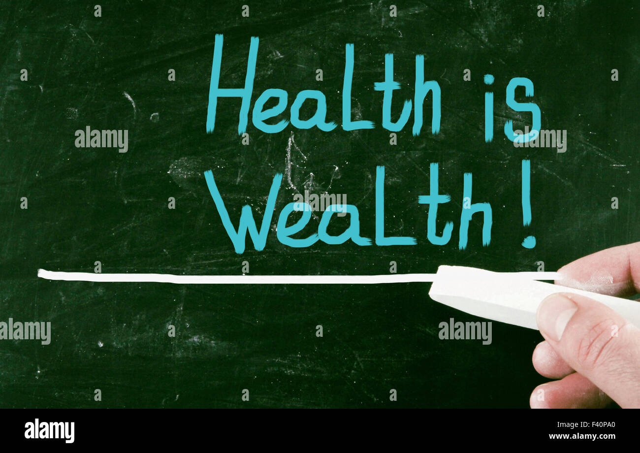 health is wealth! Stock Photo - Alamy