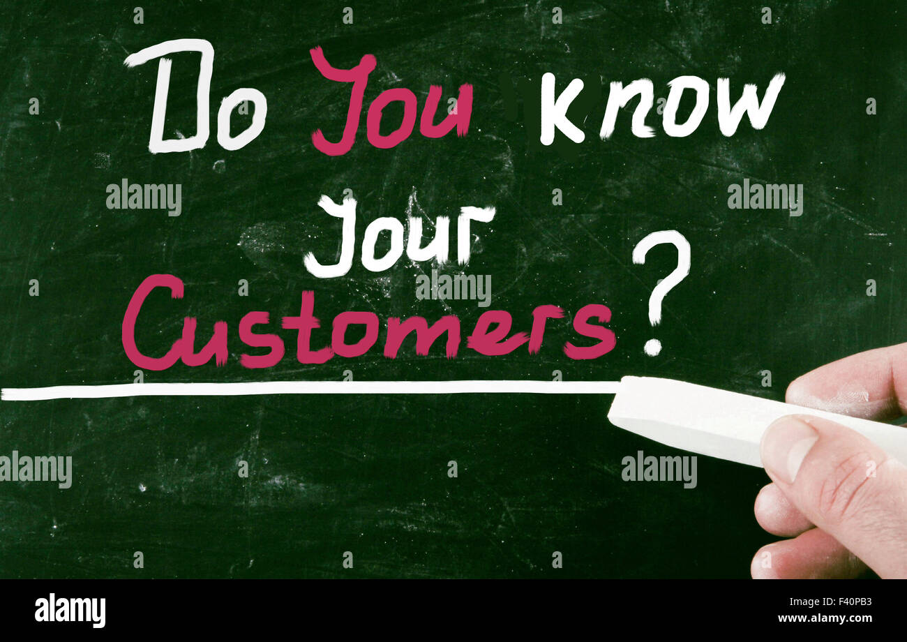 do you know your customers Stock Photo - Alamy