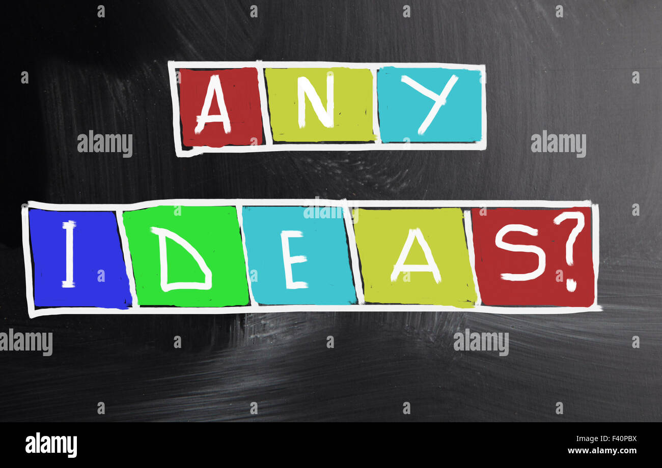 any ideas concept Stock Photo - Alamy