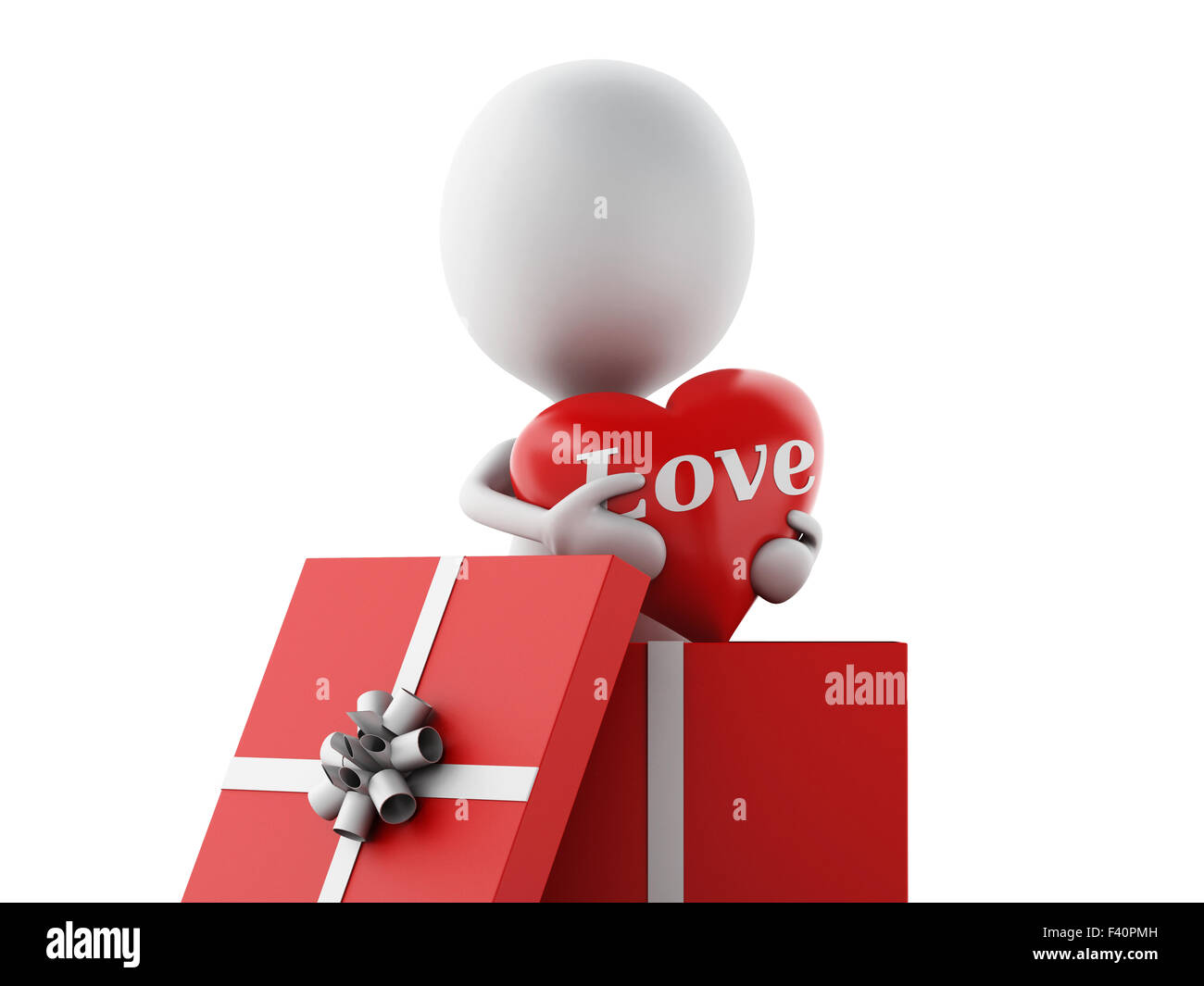 3d white man in red hi-res stock photography and images - Alamy