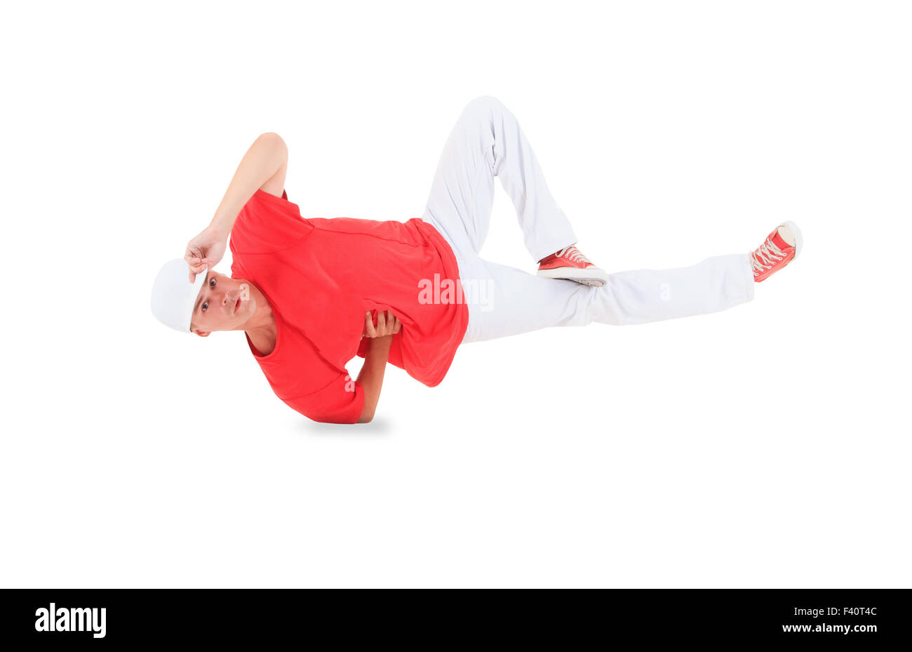 Teenager dancing break dance in action Stock Photo - Alamy