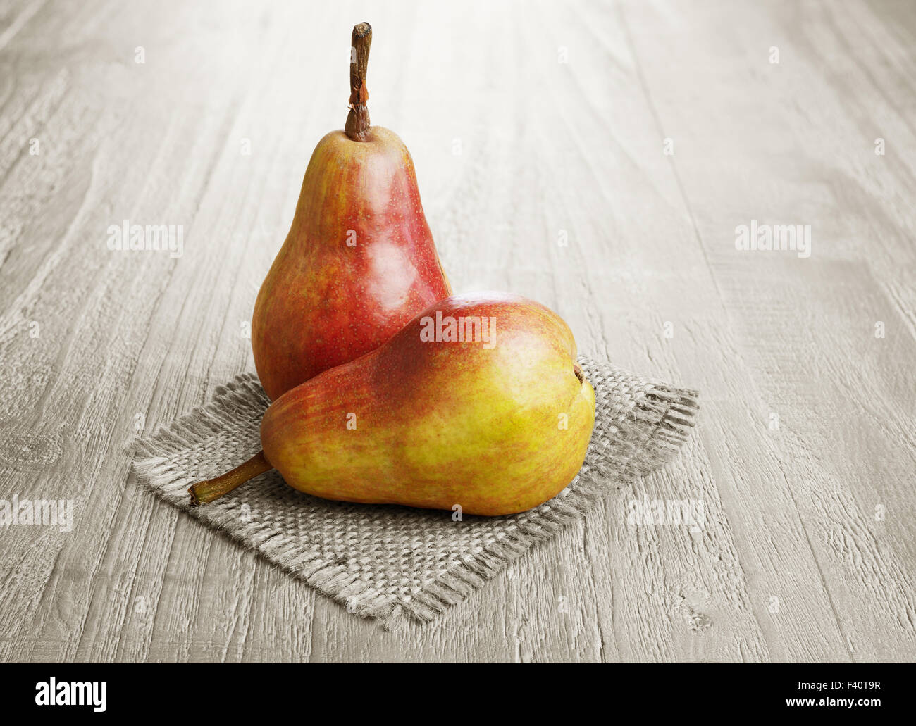 two colorful pears Stock Photo - Alamy