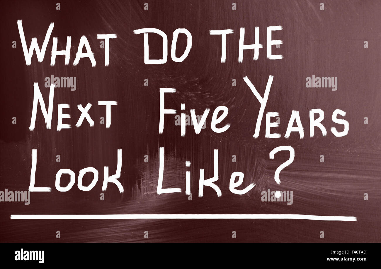 what do the next five years look like Stock Photo - Alamy