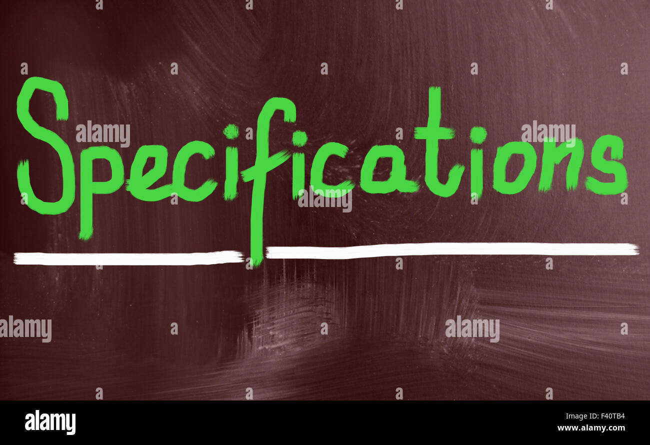 Standard specifications hi-res stock photography and images - Alamy