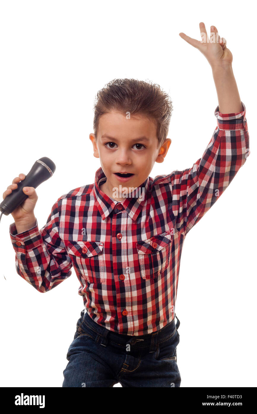 Child singer hi-res stock photography and images - Alamy