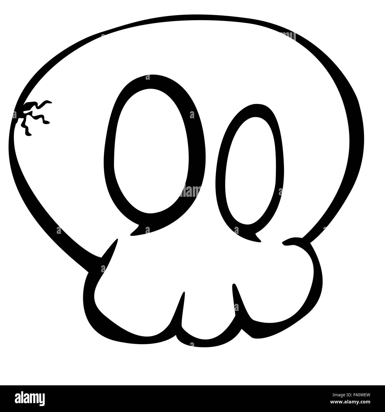 Cartoon skull hi-res stock photography and images - Alamy