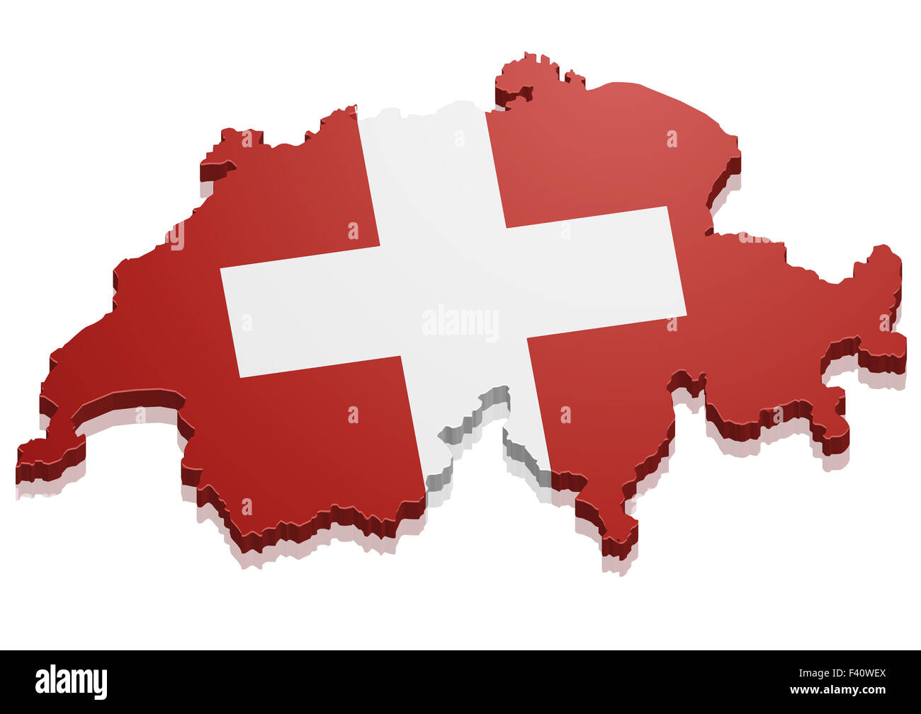 Swiss flag world map hi-res stock photography and images - Alamy