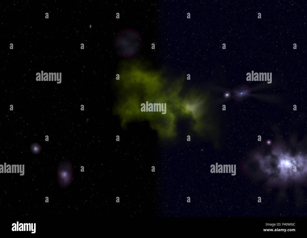 Star field in space and a nebulae Stock Photo - Alamy