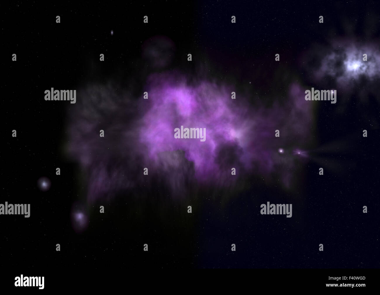 Star field in space and a nebulae Stock Photo - Alamy