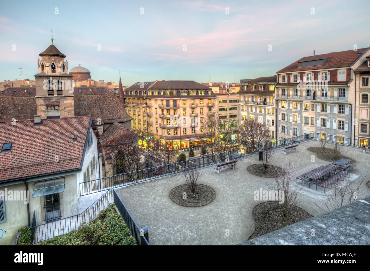 Park old buildings geneva hi-res stock photography and images - Alamy